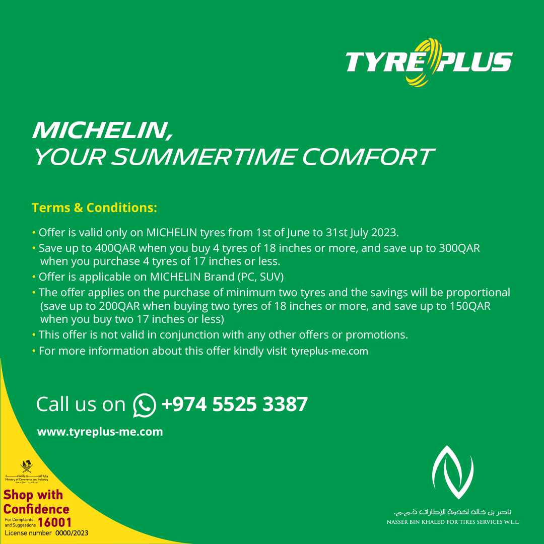 Summer Tyreplus Campaign / NBK Tires Services – Nasser Bin Khaled