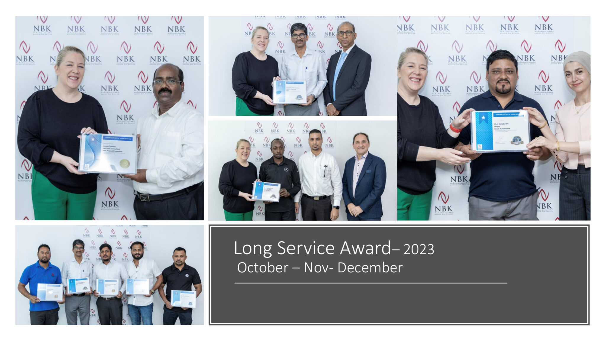 Long Service Award- Oct-Nov-Dec- 2023 – Nasser Bin Khaled