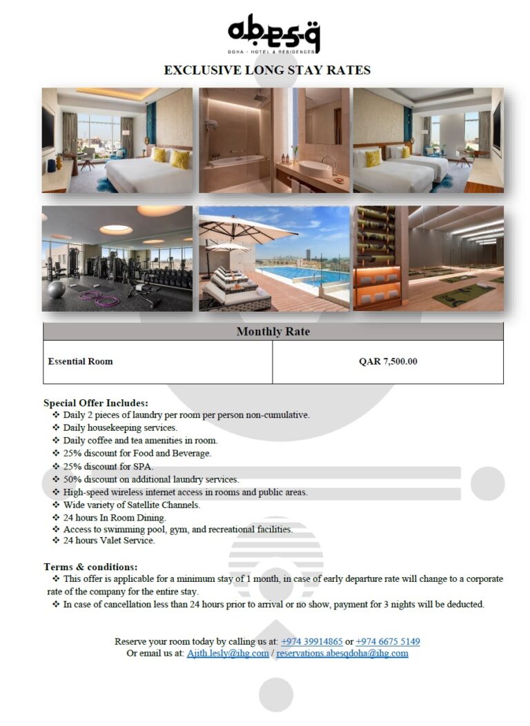 Abesq Doha Hotel & Residences – Nasser Bin Khaled